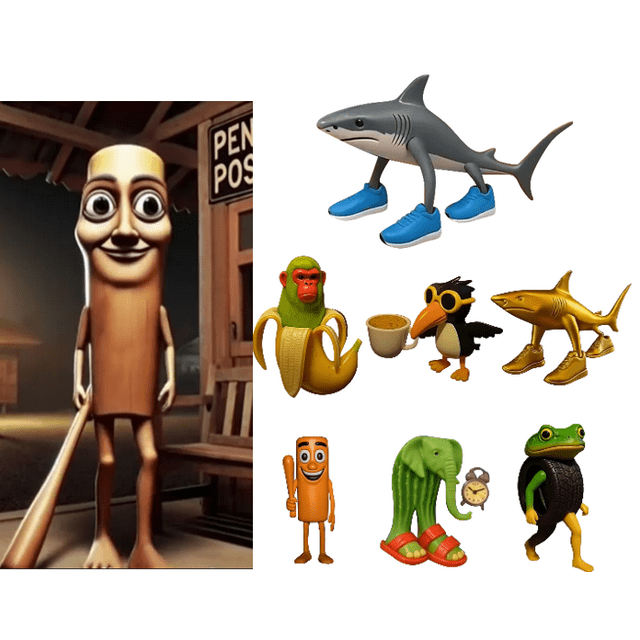 Tralalero Tralala Toys ?? Tung Tung Tung SAHUR AI Italian Animals ...