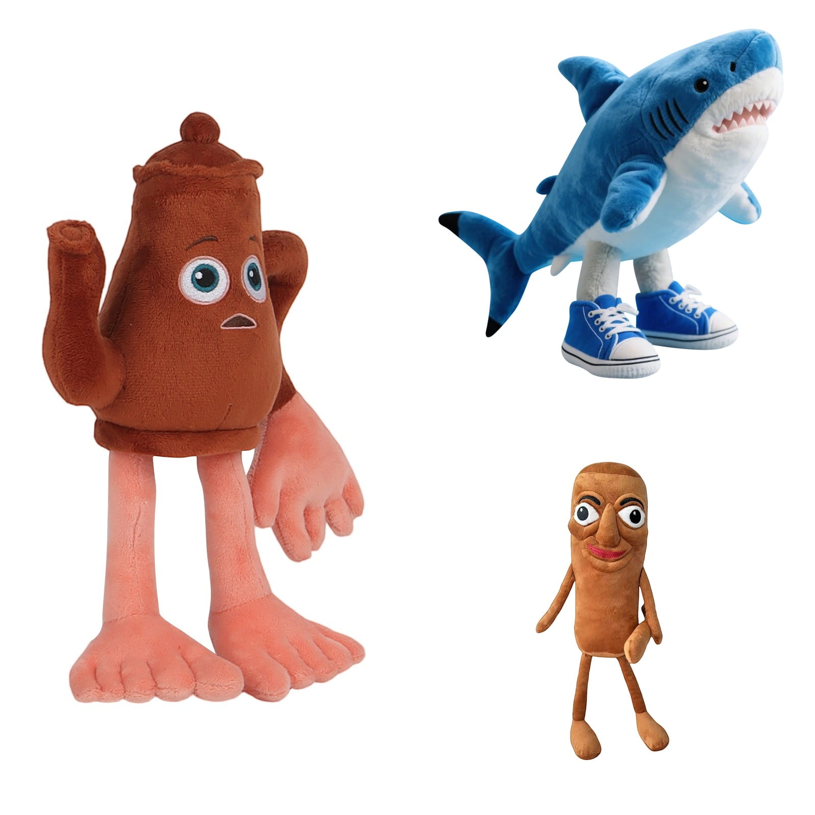 Tralalero Tralala,Tung Tung Tung Sahur and Ta Ta Ta Sahur Plush - Walmart.com