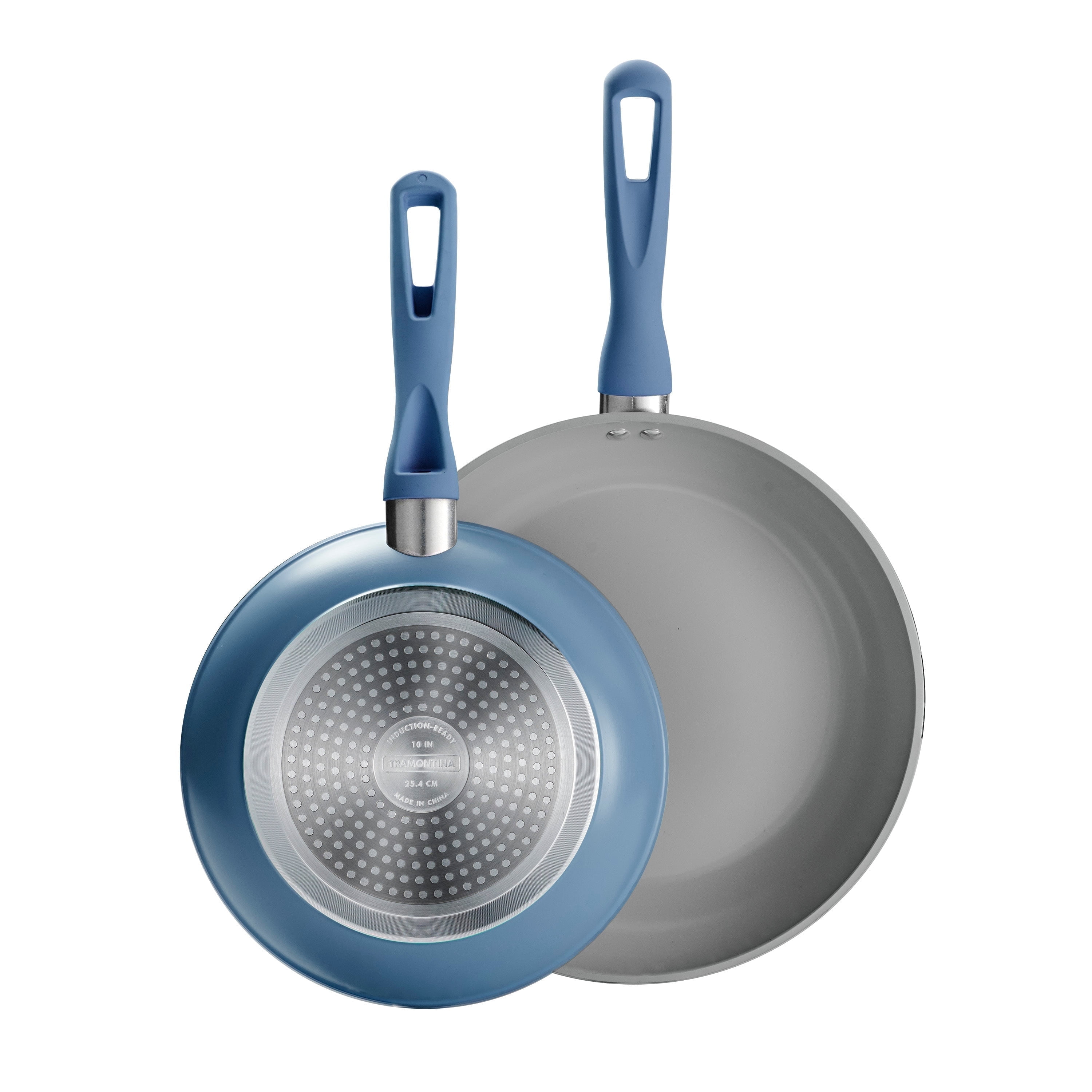 Tramontina Solara 2-Pack 10-inch & 12-inch Aluminum Ceramic Nonstick ...
