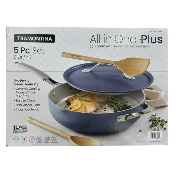 Tramontina All in-One Plus 16'' Easy to clean Stainless Steel Ceramic ...