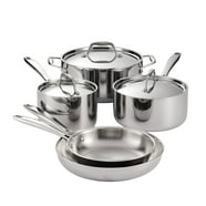 Tramontina 10-Piece Tri-Ply Clad Stainless Steel Cookware Set, with ...