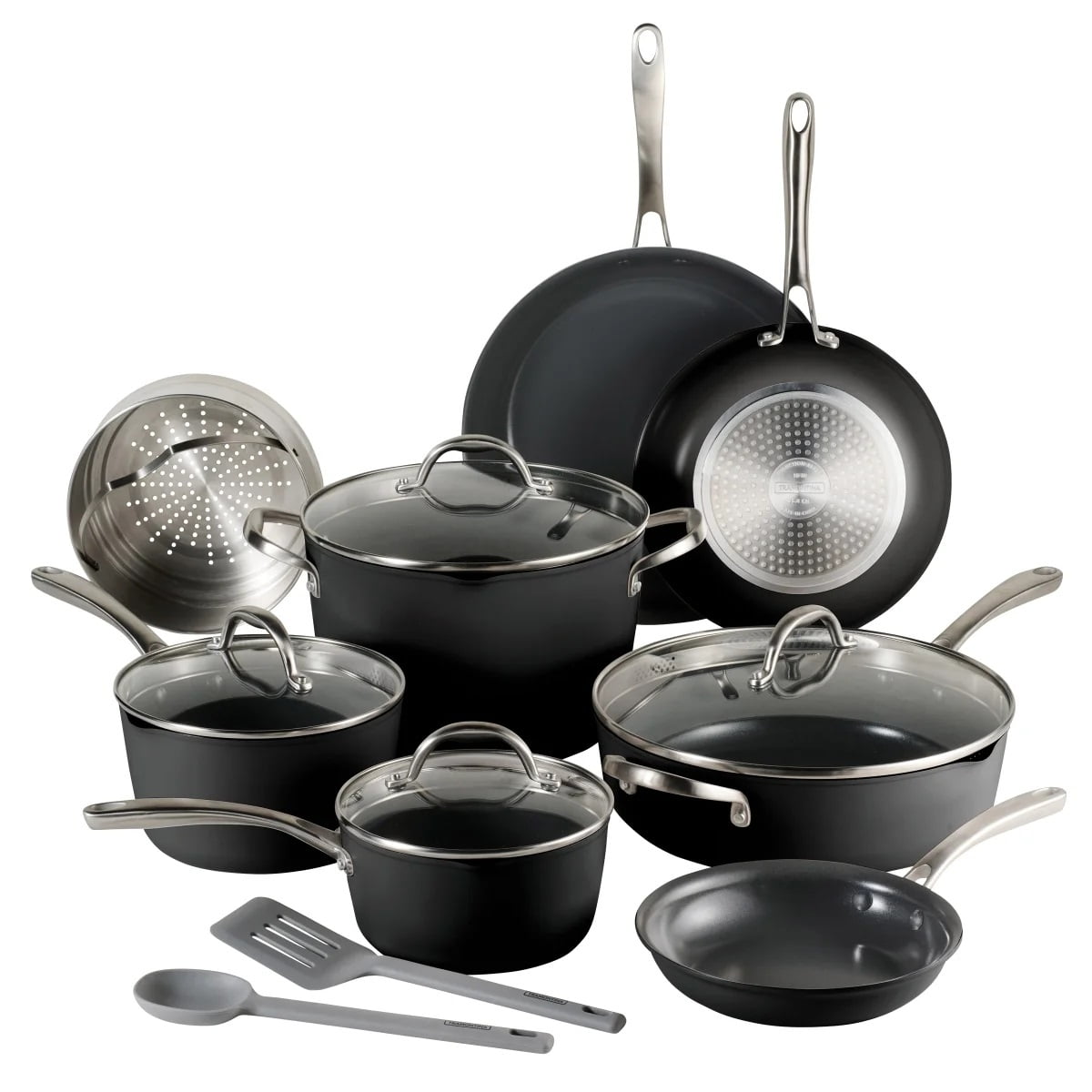 Tramontina Ceramic Non-Stick 12-piece Cookware Set with Utensils ...
