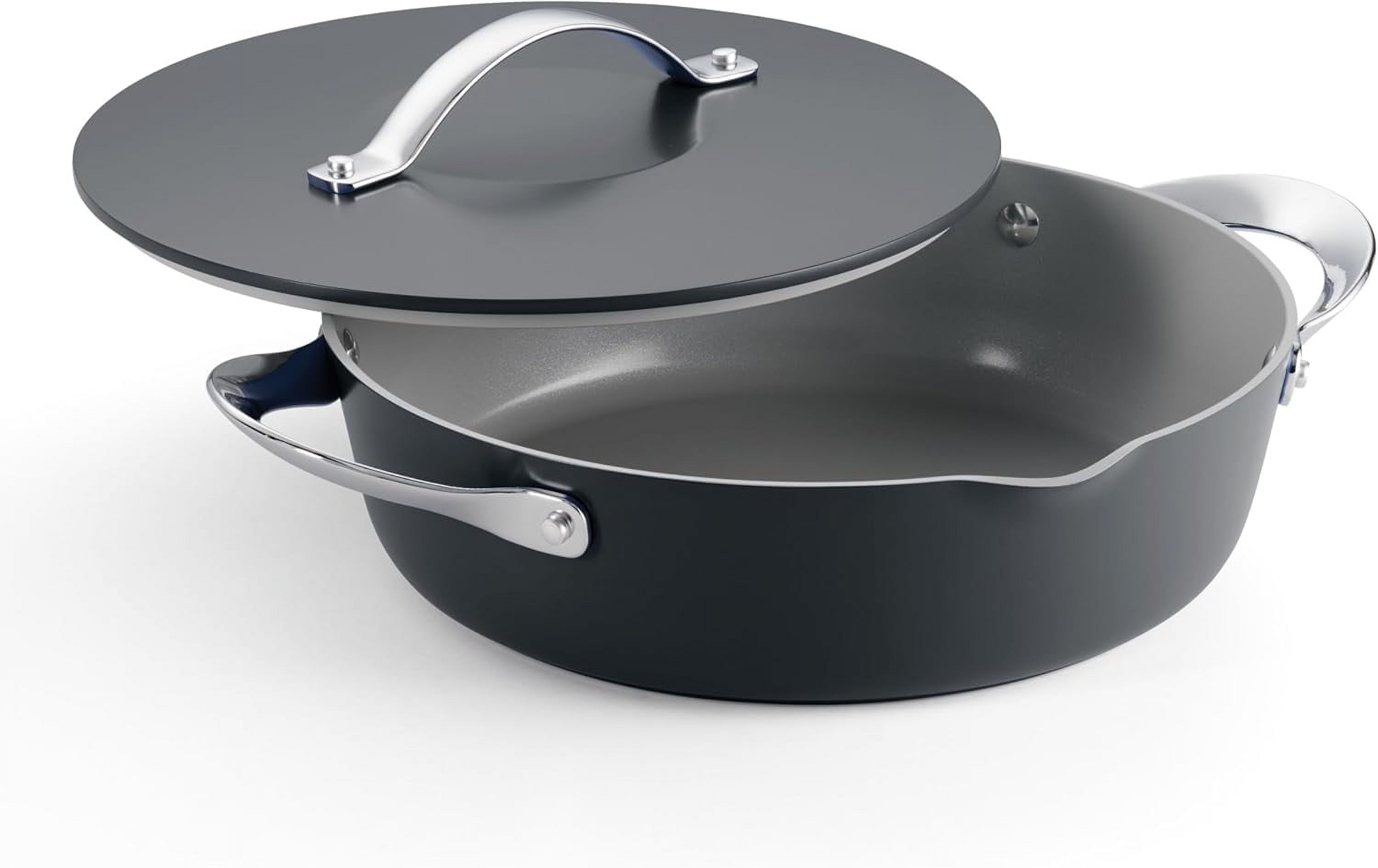 Tramontina Fiora 4.25-Quart Multipurpose Ceramic Non Stick Cooking Pan ...