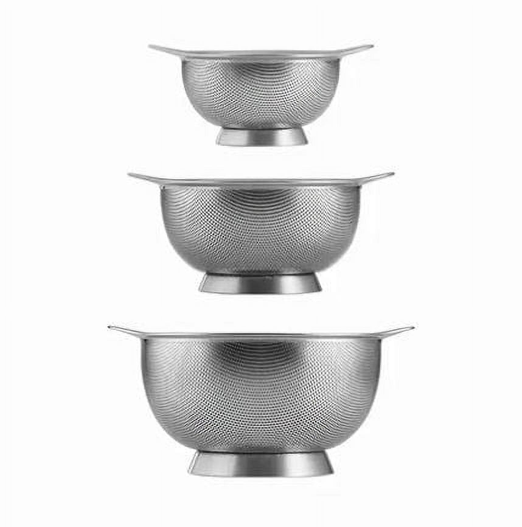Tramontina Gourmet Stainless Steel Colander Set, 3pc, 1.25Qt, 2.5Qt, 4 ...