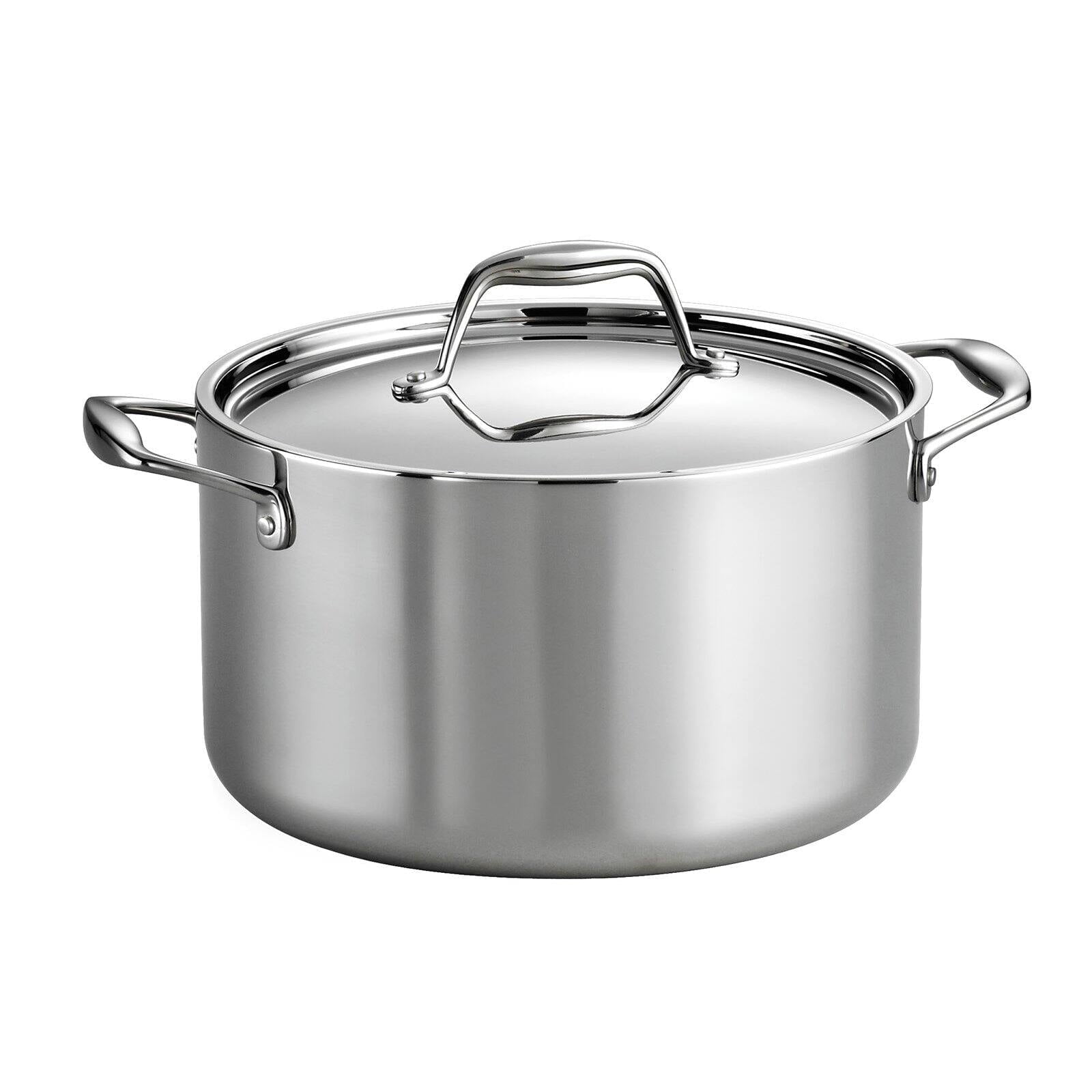Tramontina Signature 6-Quart Tri-Ply Clad Stainless Steel Sauce Pot ...
