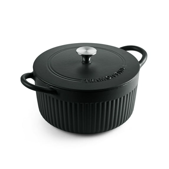 Tramontina Mesa 5.5 Qt Enameled Cast Iron Dutch Oven Black - Walmart.com