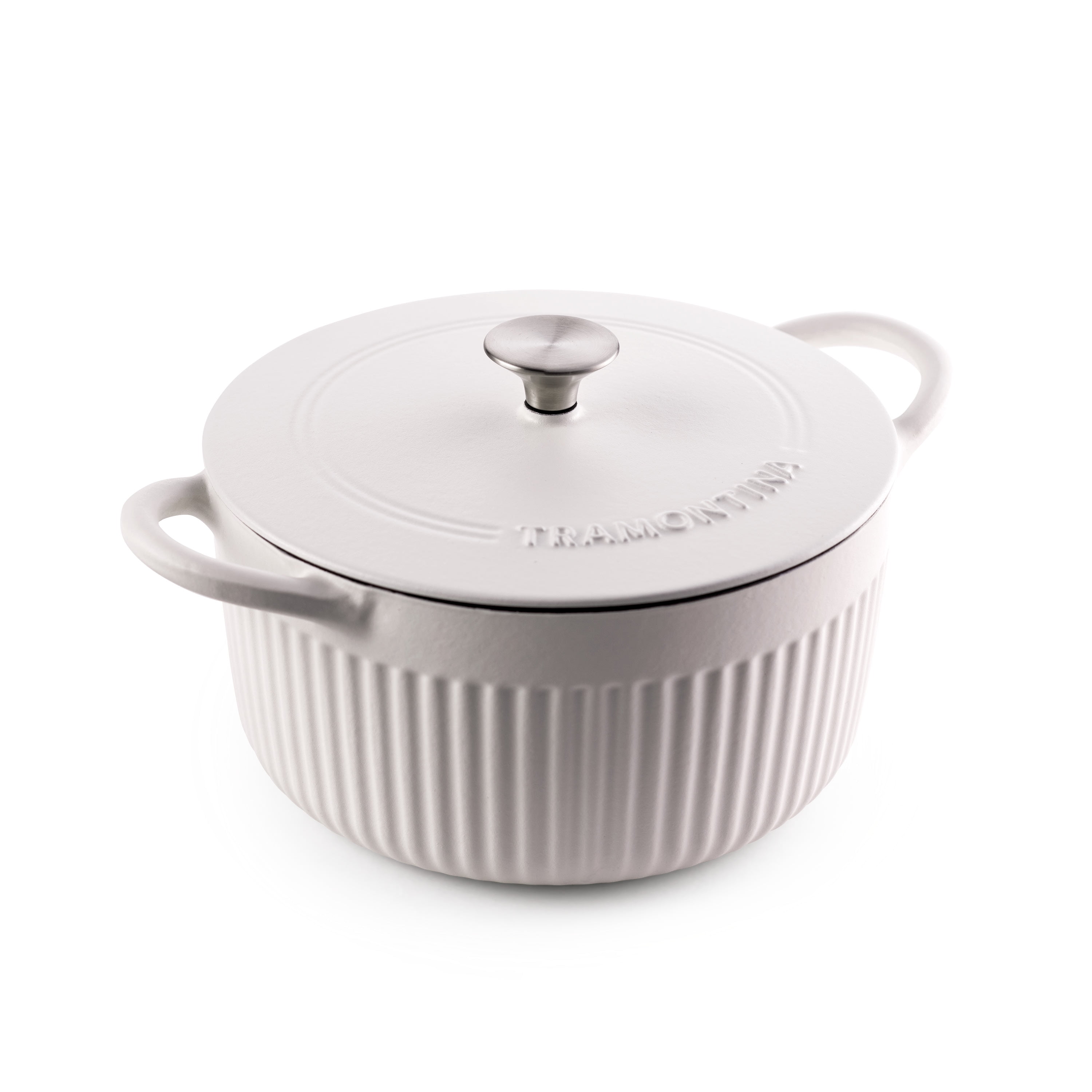 Tramontina Mesa 5.5 Qt Enameled Cast Iron Dutch Oven White - Walmart ...