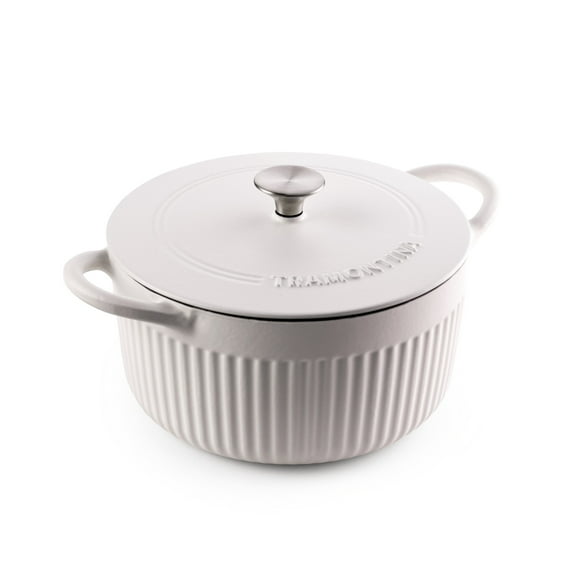 Tramontina Mesa 5.5 Qt Enameled Cast Iron Dutch Oven White - Walmart.com