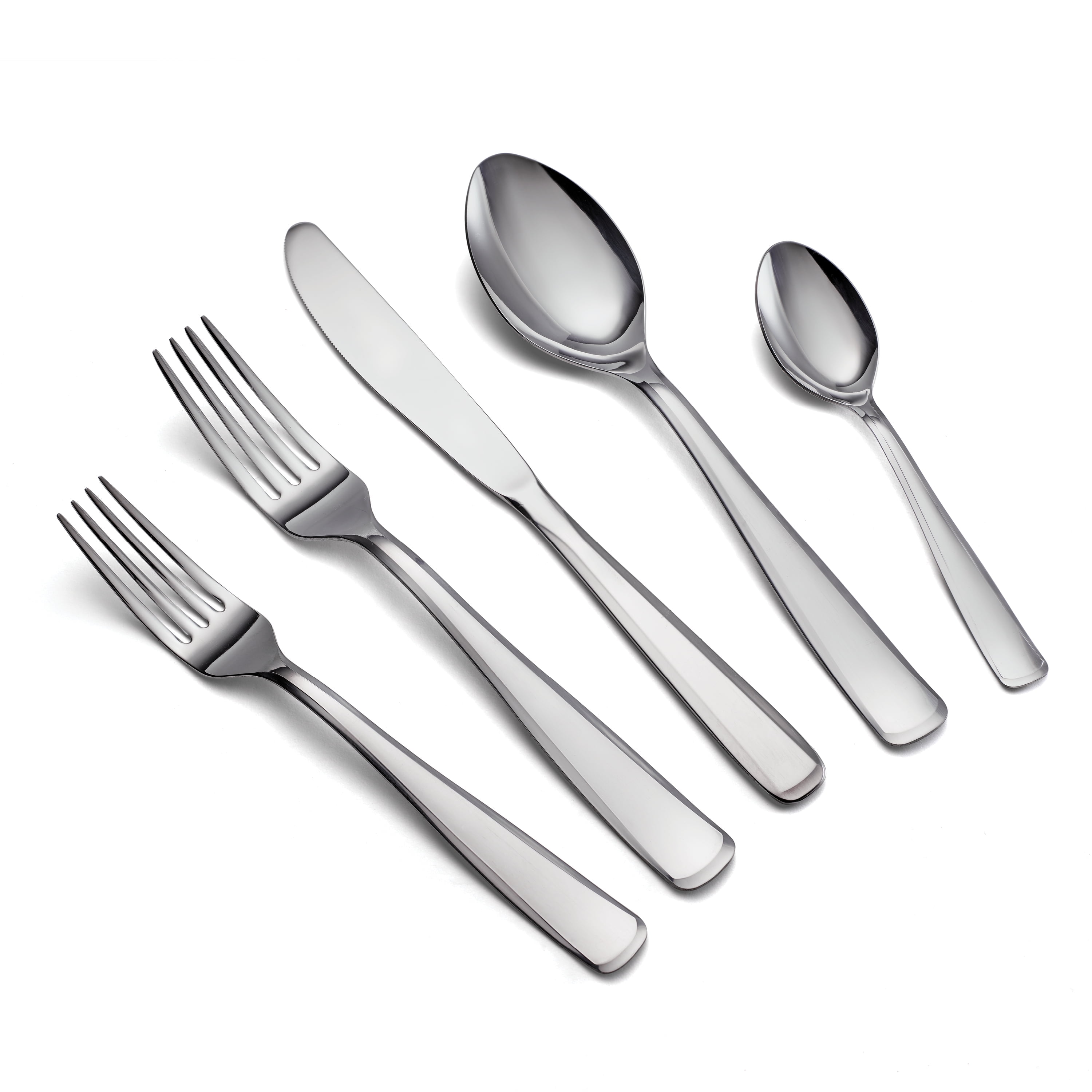 Tramontina Pacific 20-Piece Stainless Steel Flatware Set – Mirror ...