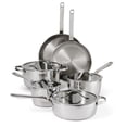 Tramontina Tempo Tri-Ply Stainless Steel 10-Piece Cookware Set ...