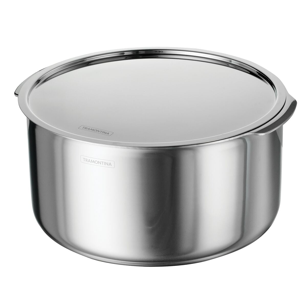 Tramontina Utsava 9.5-Quart Tri-Ply Clad Stainless Steel Tope/Patila with Lid - Induction & Oven ...