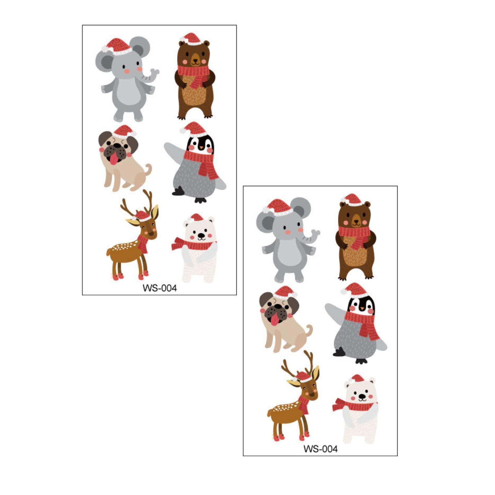 Tramp Stamp Tattoo, Christmas Temporary Tattoo for Kids Adul Assorted ...