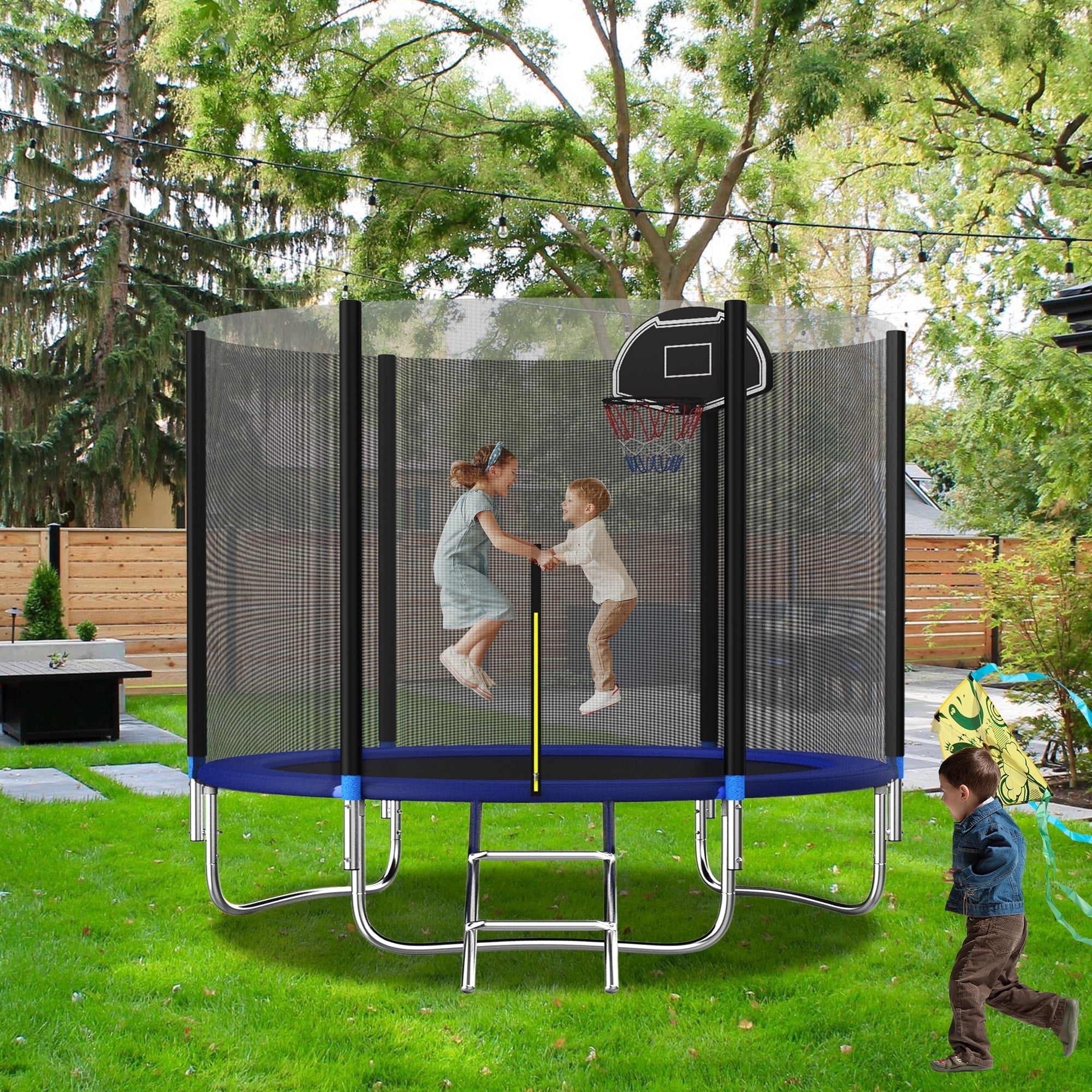 Shengchao Trade 10FT Recreational Trampoline with Enclosure Net and ...