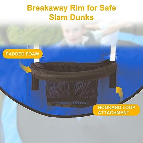Trampoline Basketball Hoop Attachment, Trampoline Basketball Hoop with ...