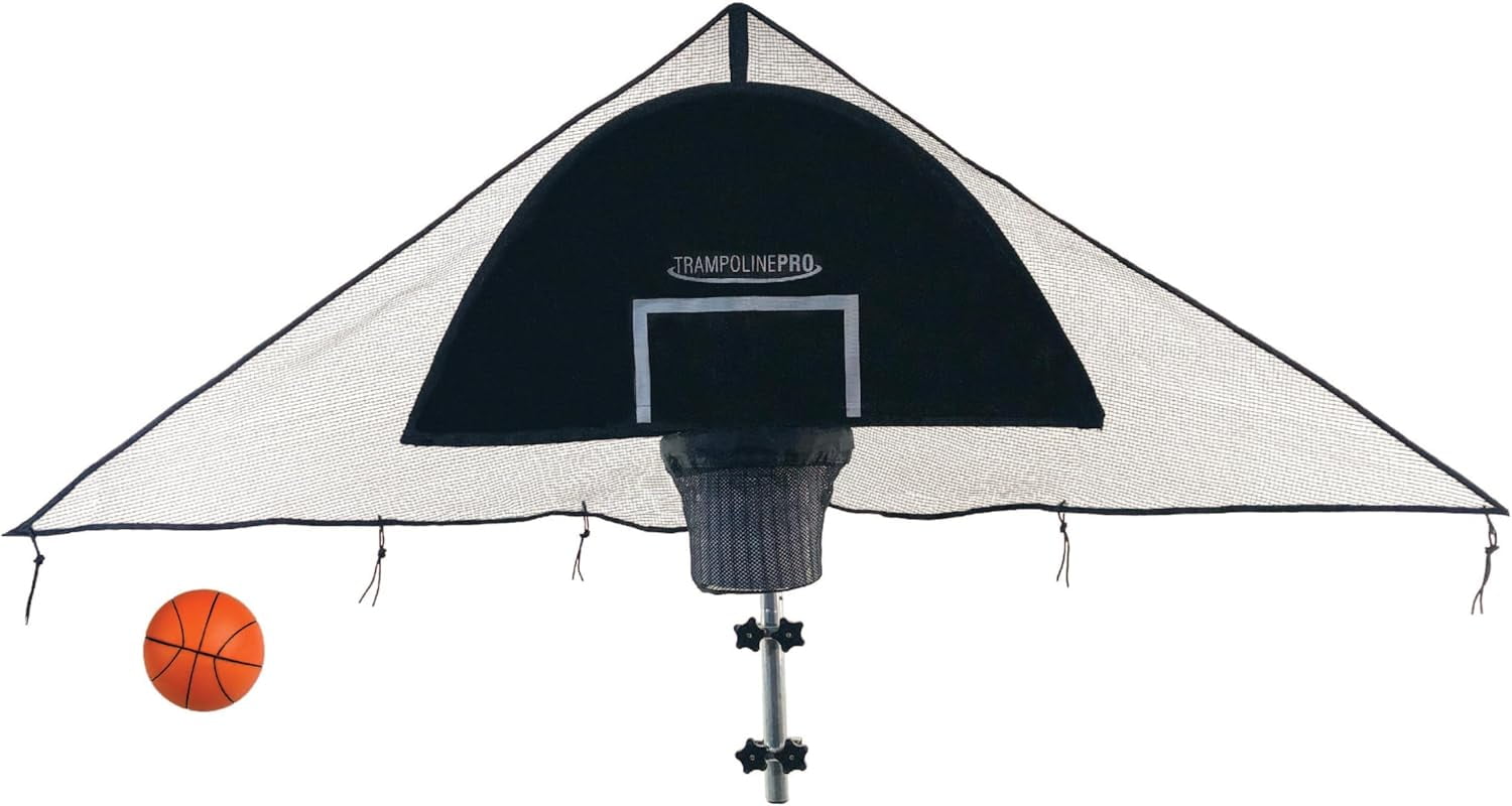 Trampoline Basketball Hoop Attachment Trampoline Pro Jump Slammer ...
