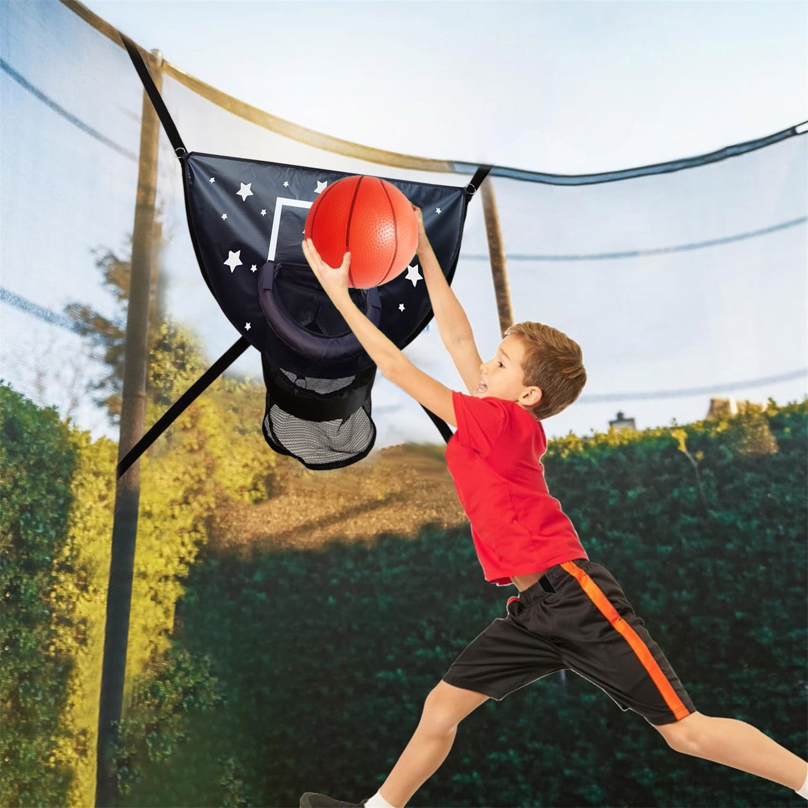 Trampoline Basketball Hoop Goal Kit Trampoline Basketball Attachment ...