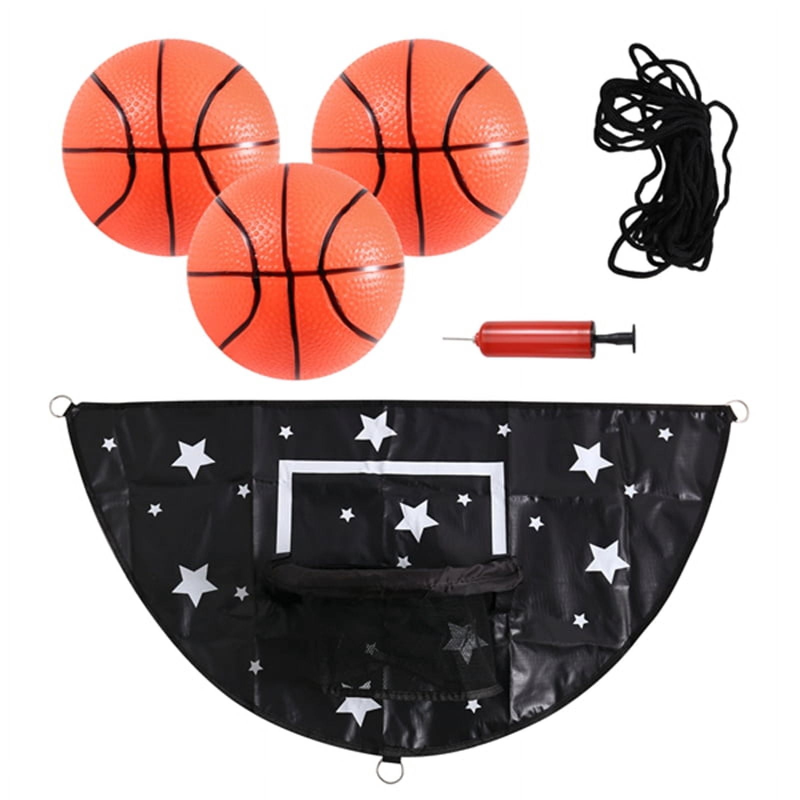 Trampoline Basketball Hoop Set Mini Basketball Hoop for Kids Waterproof ...