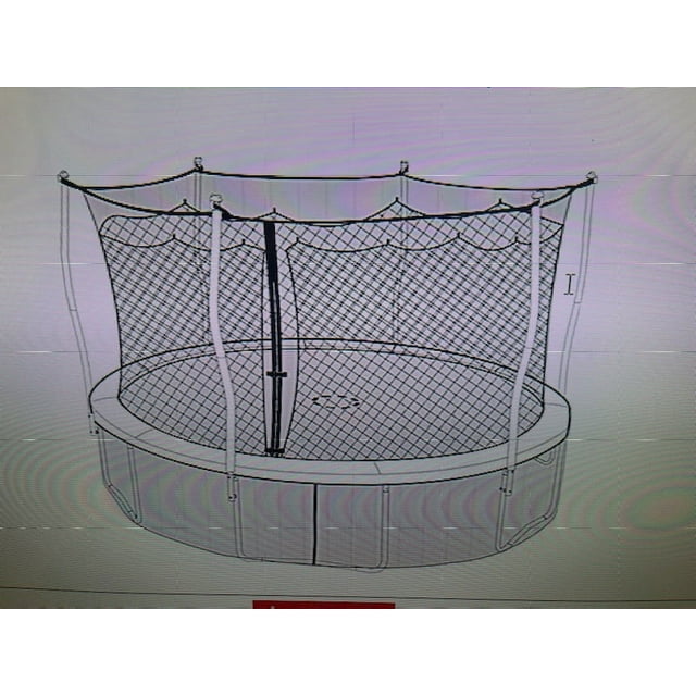 Safety Bottom Net for 15ft Trampoline - FT-15UN, Velcro Attachment, OEM ...