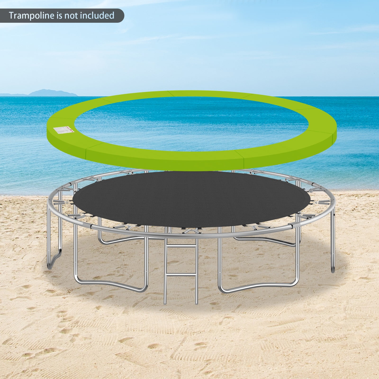 Trampoline Edge Cover Pad Replacement Safety Round Pad Bright Green for ...