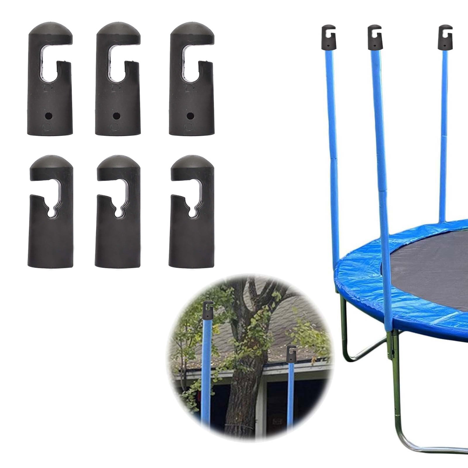 Trampoline Enclosure Pole Toppers Cap Trampoline Top Hat For Flat Steel ...