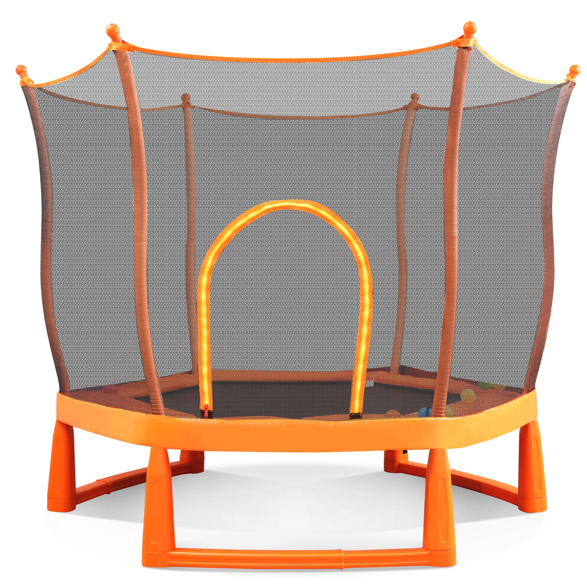 Trampoline For Fitness 6FT Toddlers Trampoline with Safety Enclosure ...
