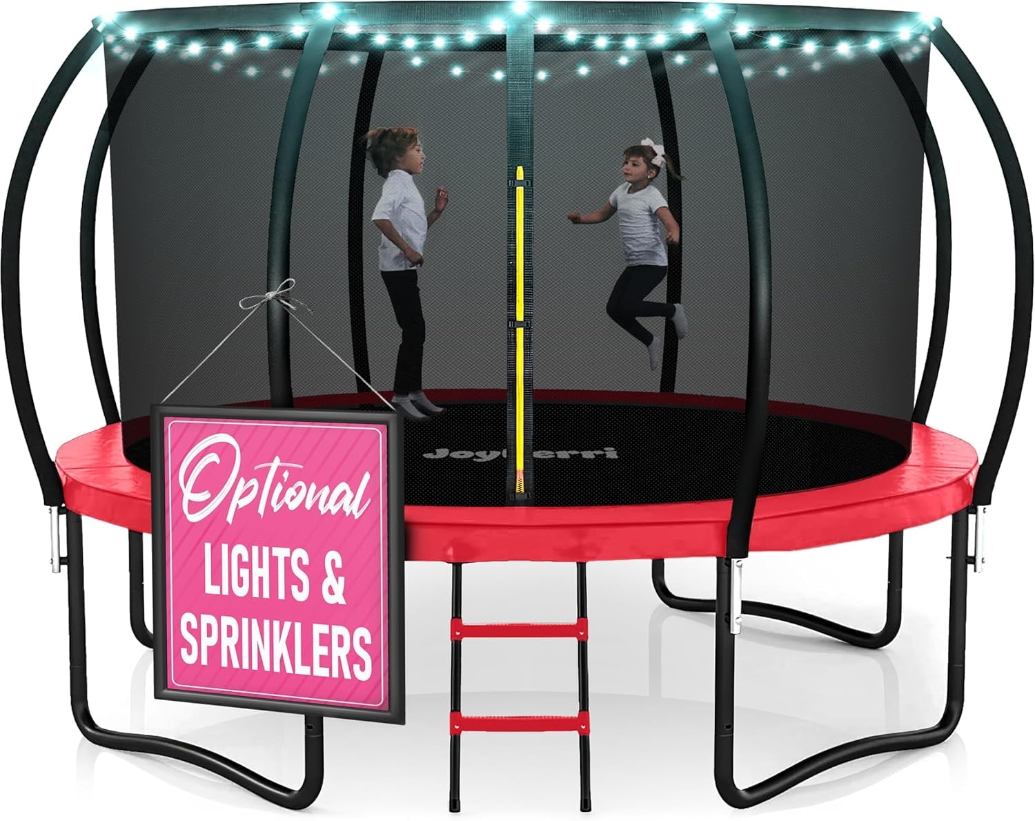 Joyberri Trampoline For Kids With Trampoline Net, Add-on LED Lights ...