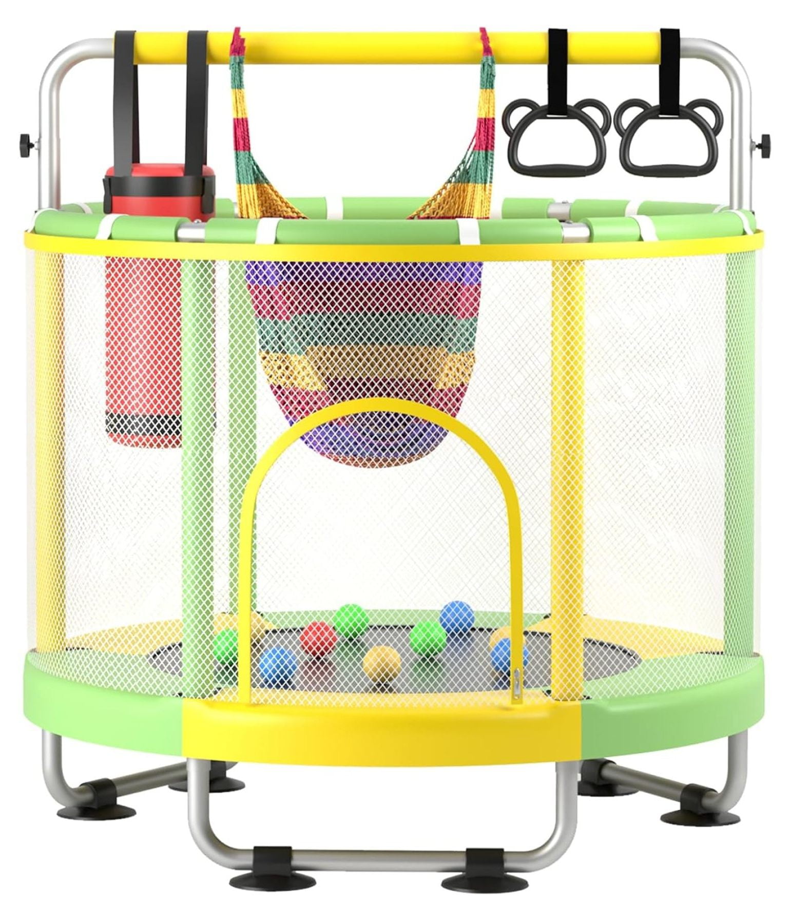 Trampoline for Kids, 55" Toddler Trampoline Indoor & Outdoor, 440lbs ...