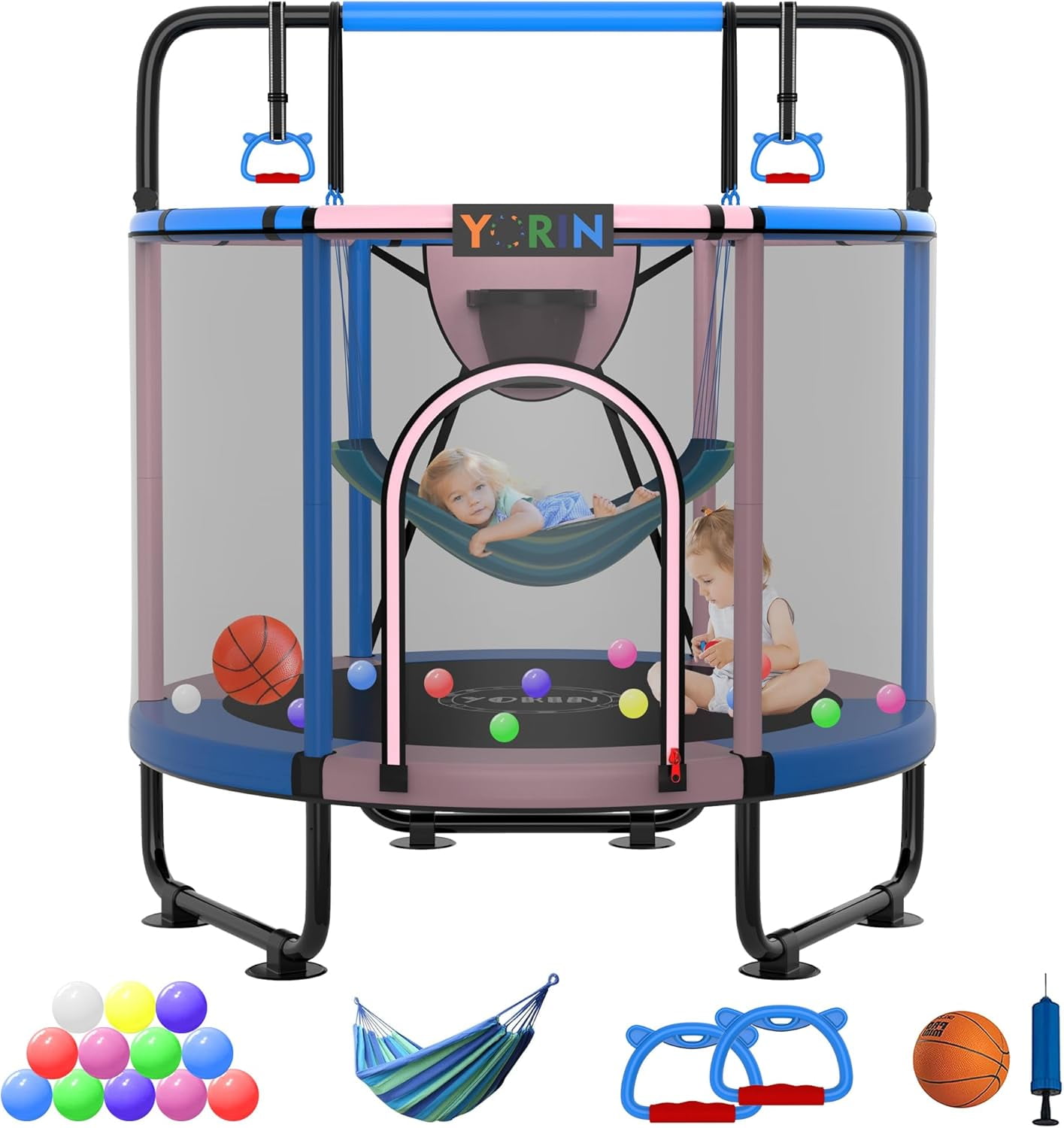 Trampoline for Kids 66'' 60'' 55'' Toddler Mini Small Trampoline ...