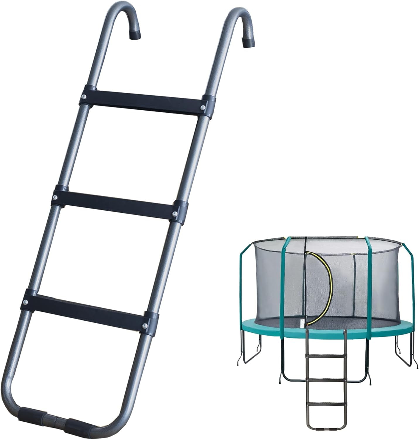 Trampoline Ladder, 3 Step Trampoline Ladder, Trampoline Stairs with ...