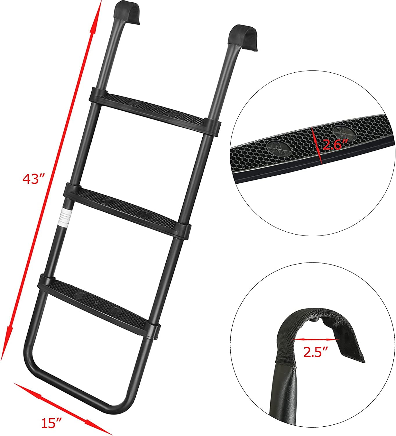 Trampoline Ladder Slide kit, Universal Trampoline Weather Resistant ...