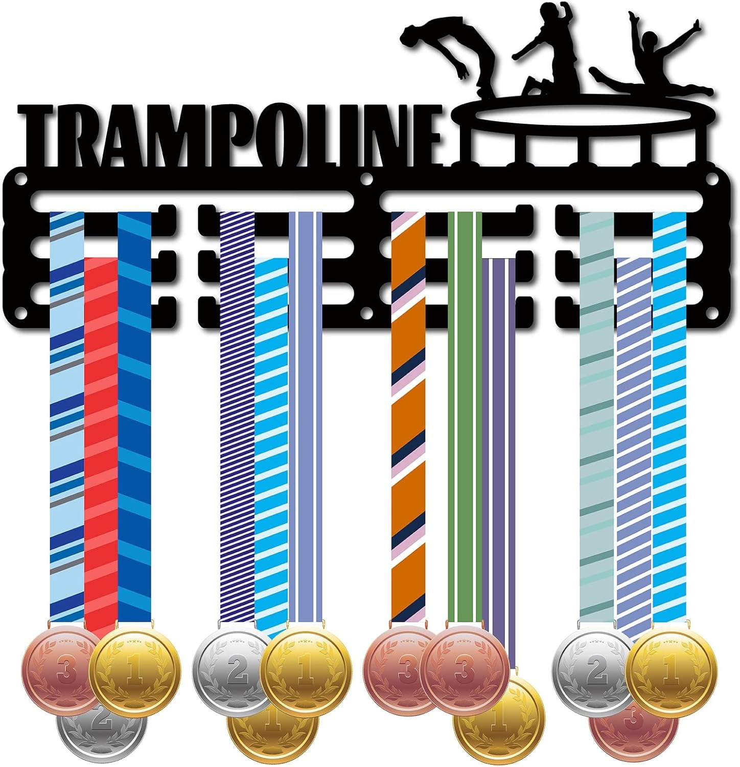 Trampoline Medal Holder Display Medal Hangers Rack Sports Metal Hanging ...
