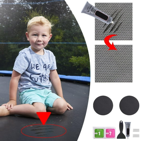 Trampoline Patch Repair Kit,Circle On Patches,Repair Trampoline Mat ...