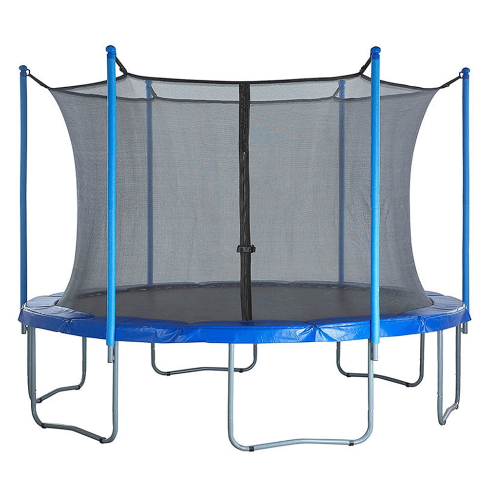 Trampoline Protective Net Jumping Safety Protection Guard (8 Poles 3 ...
