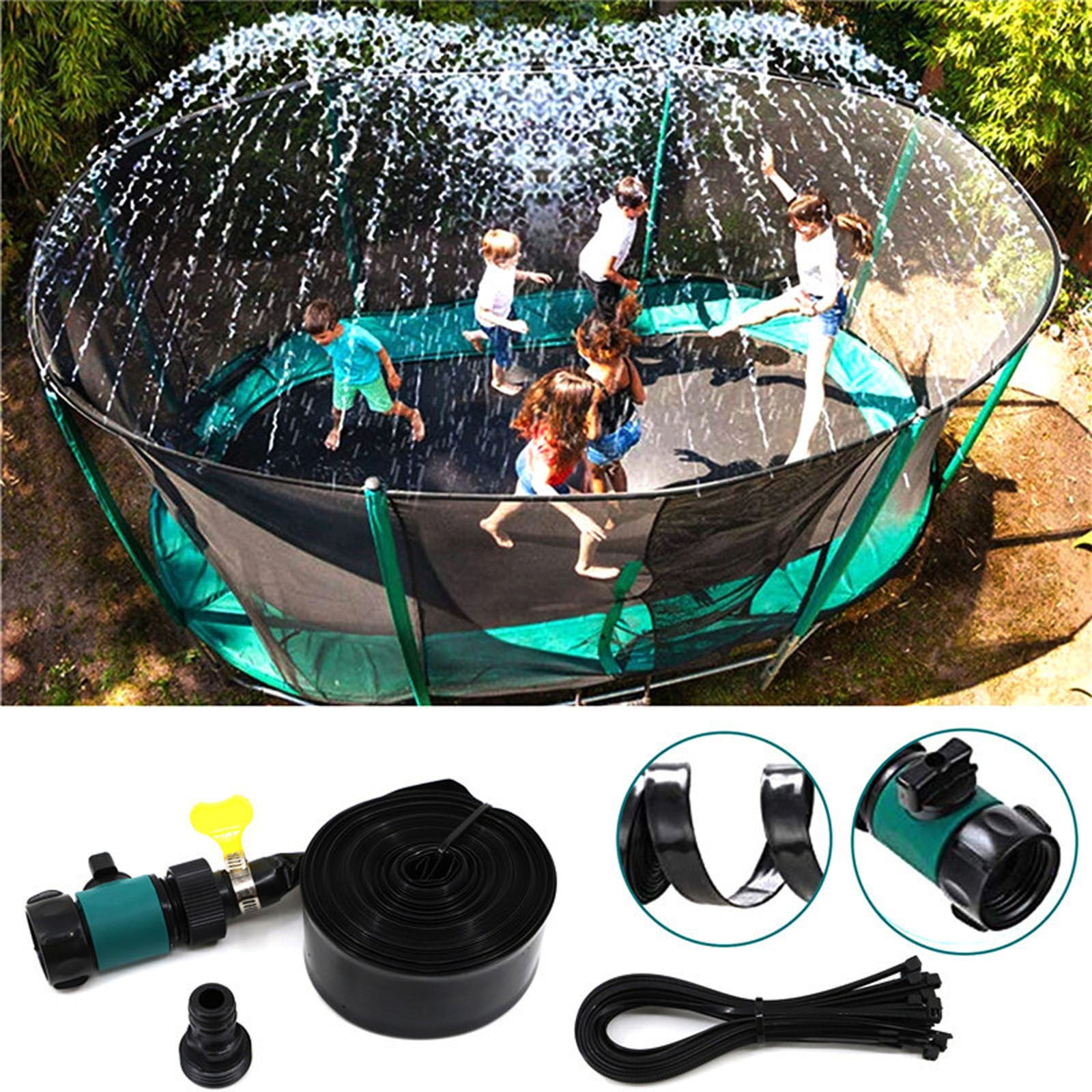 Trampoline Sprinkler 1000X2.5X2.5Cm Long Water Pipe Outdoor Trampoline ...