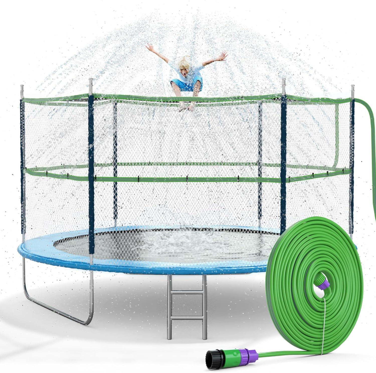 Trampoline Sprinkler Kids Outdside: Trampoline Accessories Waterpark ...