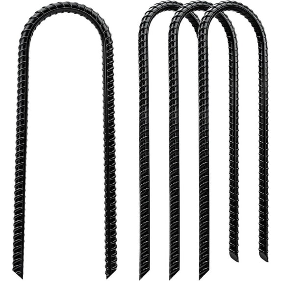 Trampoline Stakes High Wind - Heavy Duty 12 Inch U Shaped Ground ...