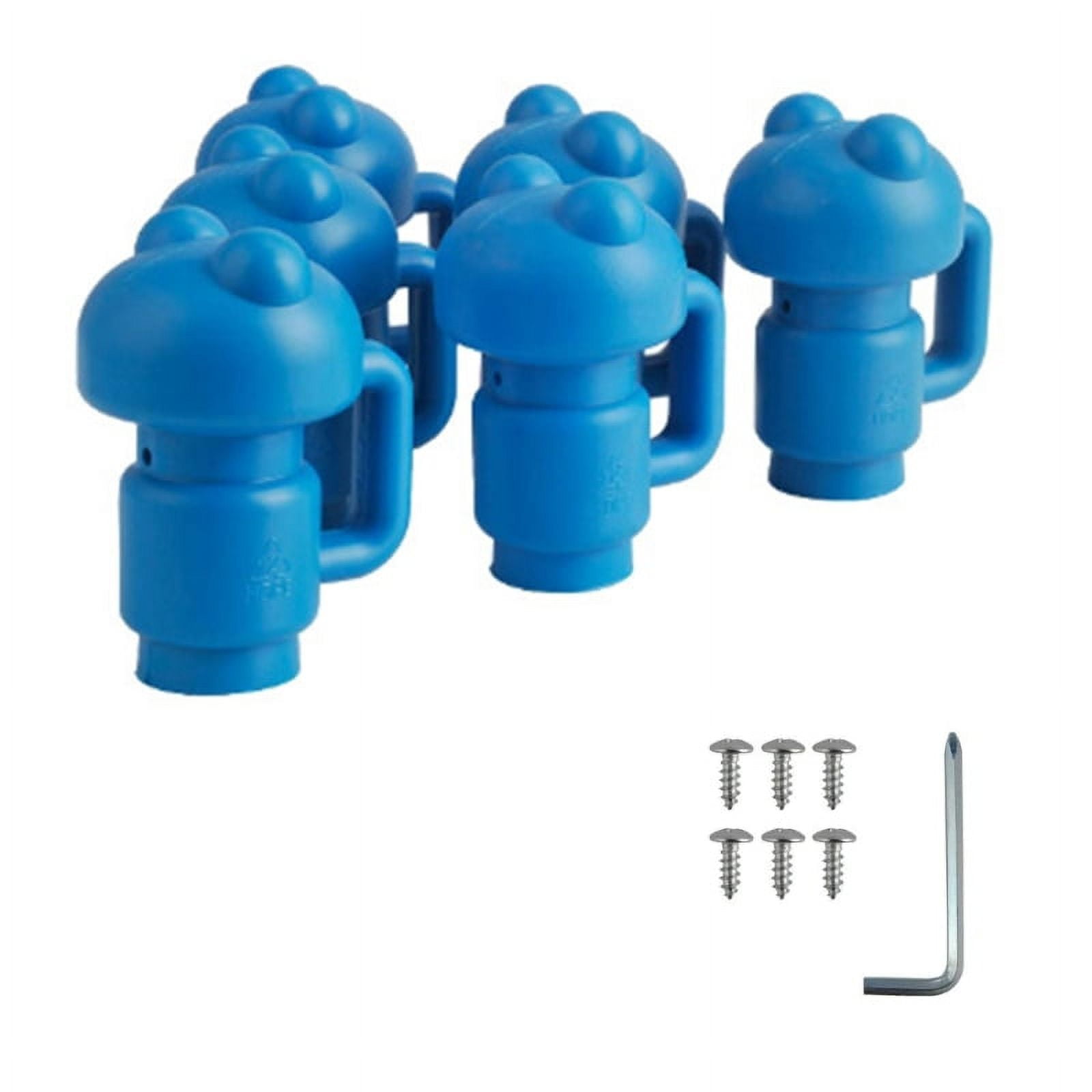 Trampoline Steel Pipe Top Cover Net Hook Fixing Plastic Enclosure Caps ...