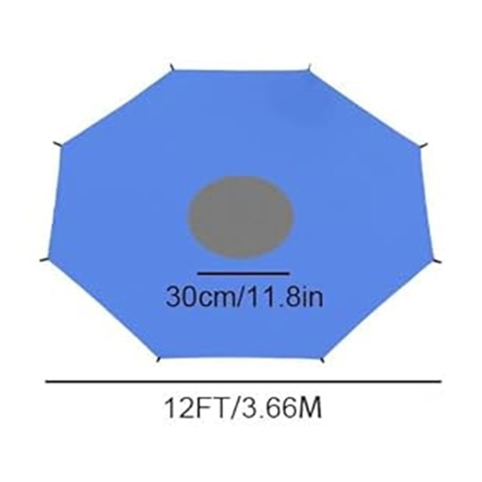 Trampoline Sun Shade Cover - UV Protection, Weatherproof, Fits 8ft 10ft ...