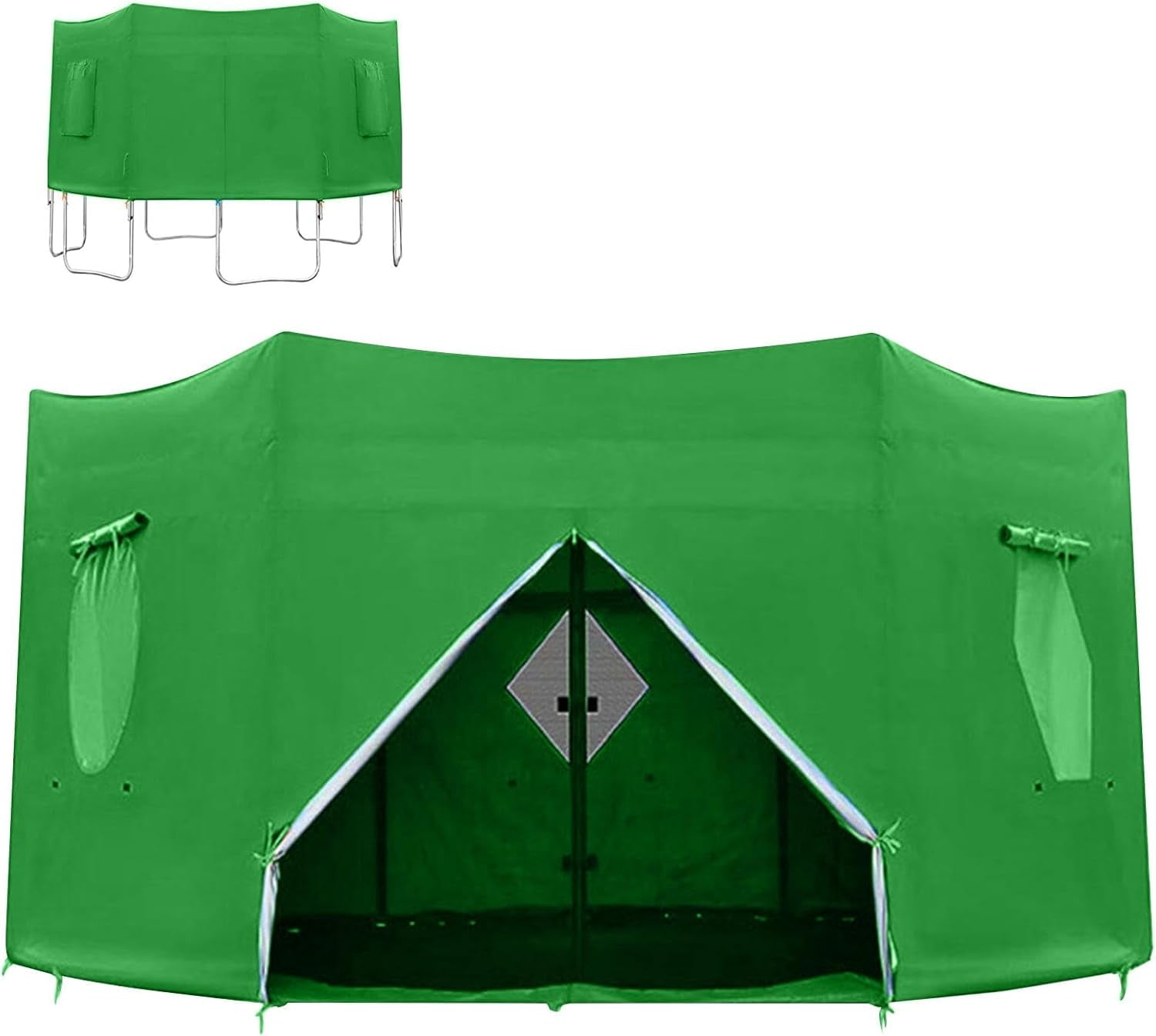 Trampoline Tent,Trampoline Cover Trampoline Accessories, for 6 Straight ...