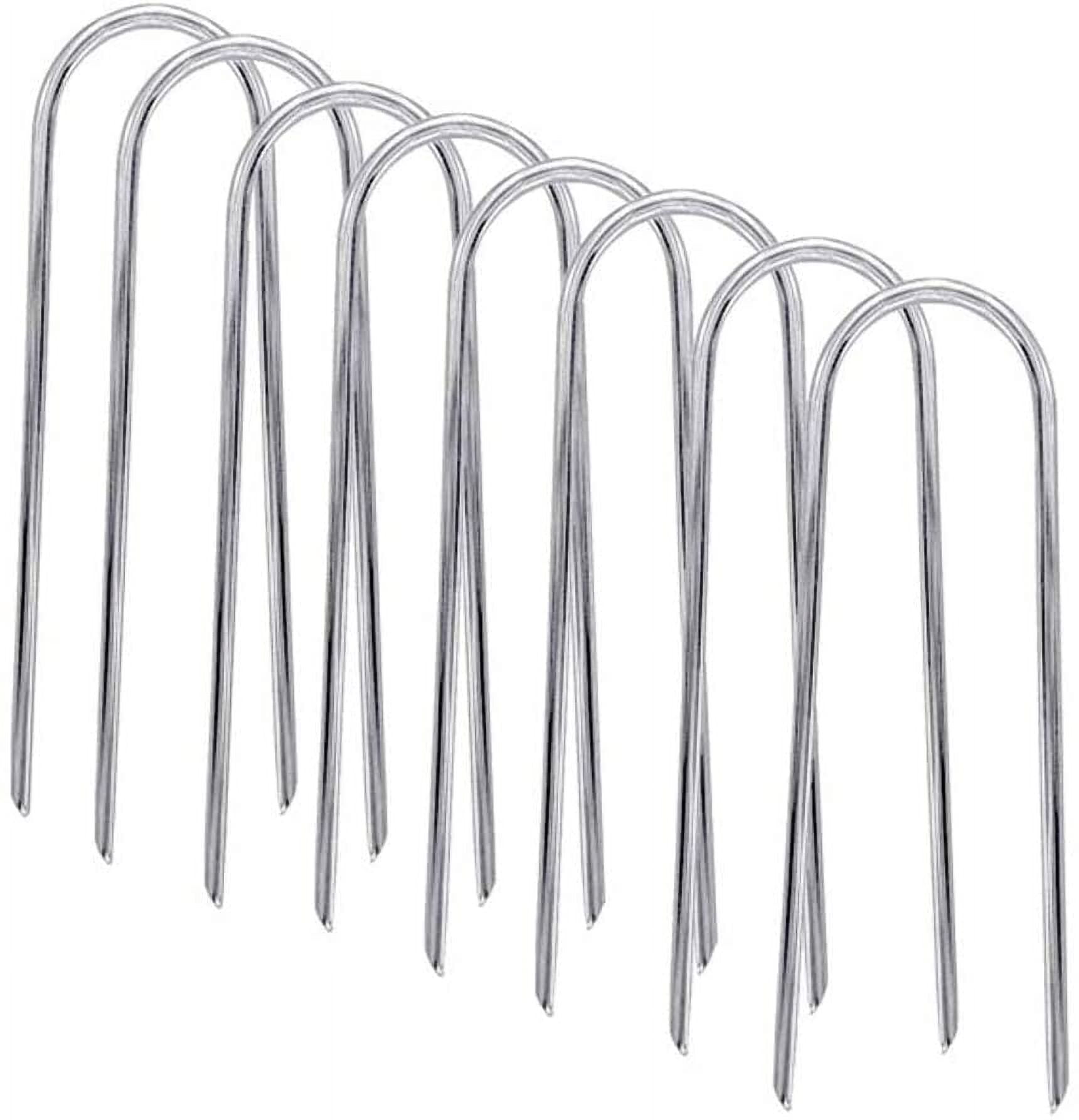 Trampoline Wind Pegs, Heavy Duty U Type with Pointed Ends, Galvanized ...