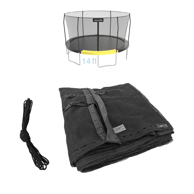 TrampolinePro 14' Round Trampoline Safety Net for 6 Angled Pole Top ...