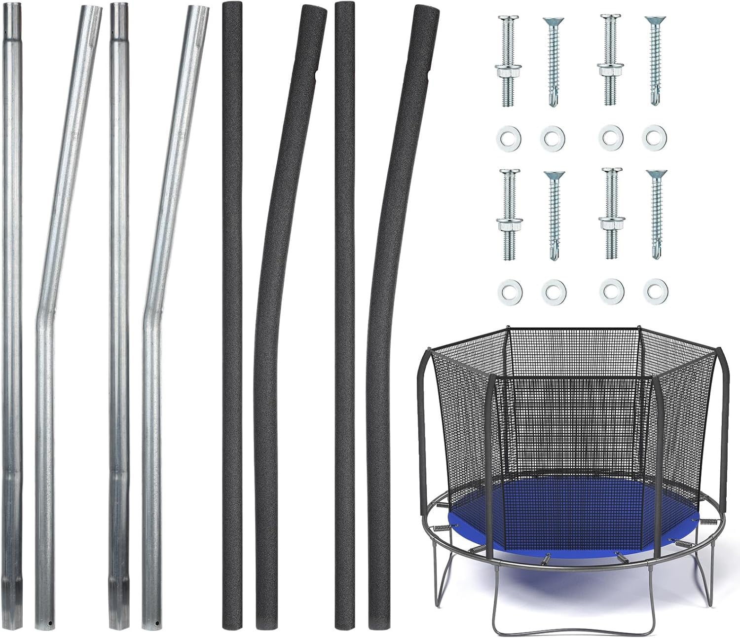 Trampolines Single Enclosure Pole Set Trampoline Replacement Parts ...