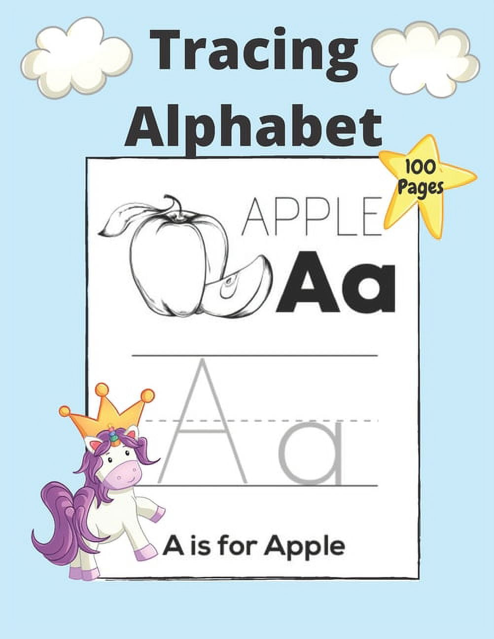 Trancing Alphabet : 100 Pages Trace Letters, Alphabet Handwriting ...