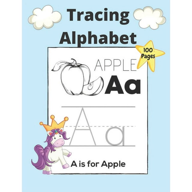 Trancing Alphabet : 100 Pages Trace Letters, Alphabet Handwriting ...