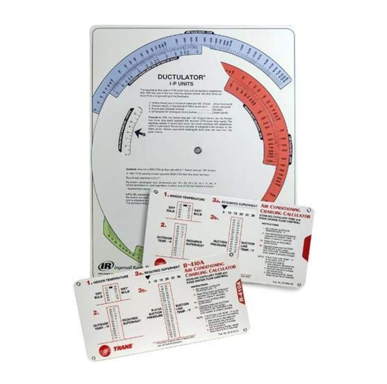 Trane Calculator Kit - (1) Trane Ductulator with Sleeve, (1) R-22 ...