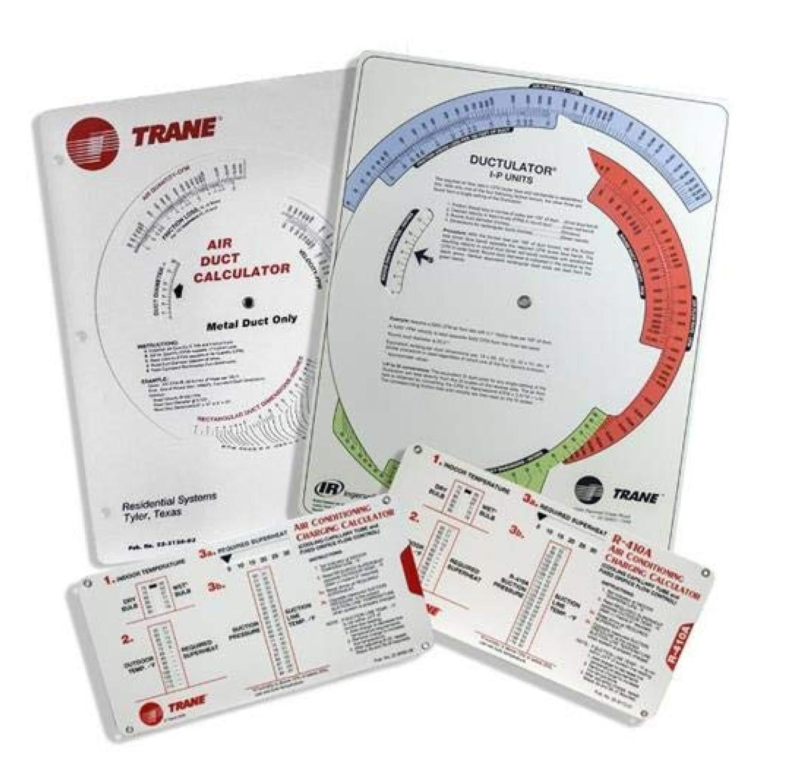 Trane Ductulator and Charging Calculator Kit - Trane Flex Ductulator ...