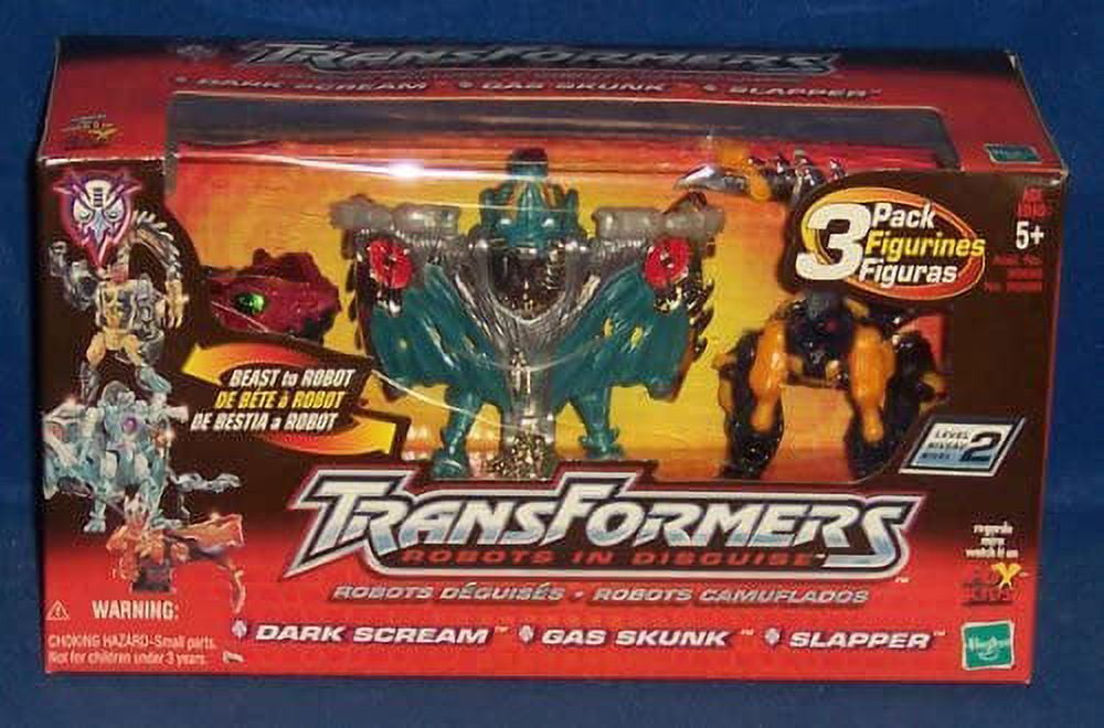 Tranformers Robots in Disguise Dark Scream, Gas Skunk, and Slapper ...
