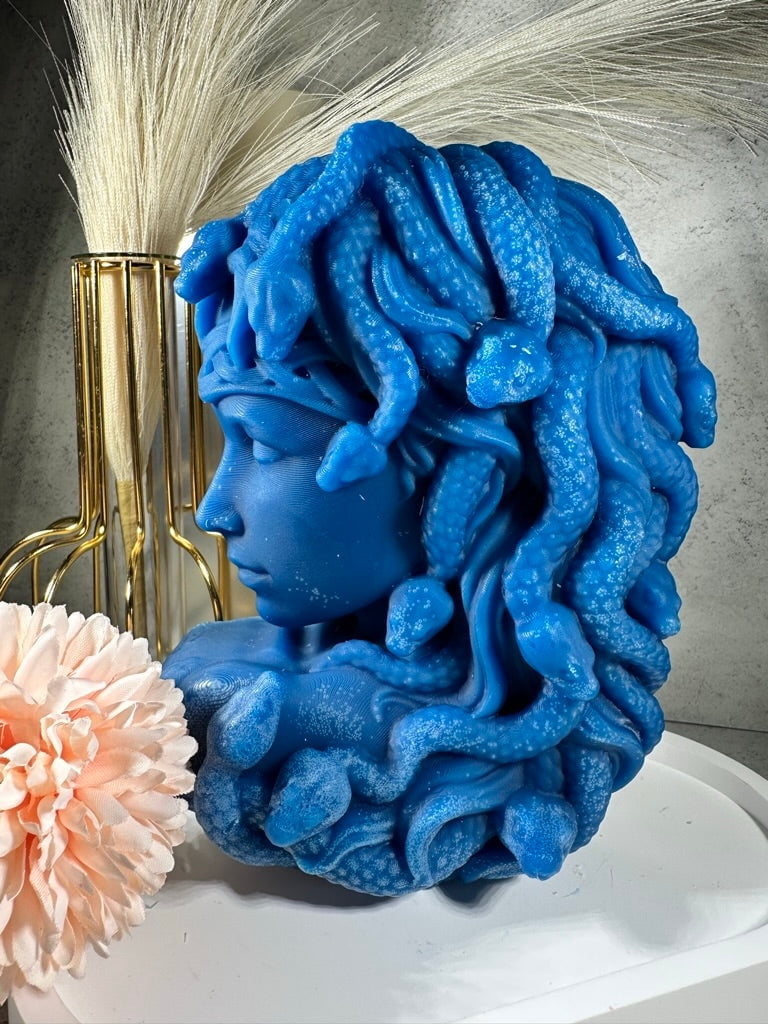 Tranquil Iris Candles - Medusa Scented Hand Poured Eco Friendly Pillar ...