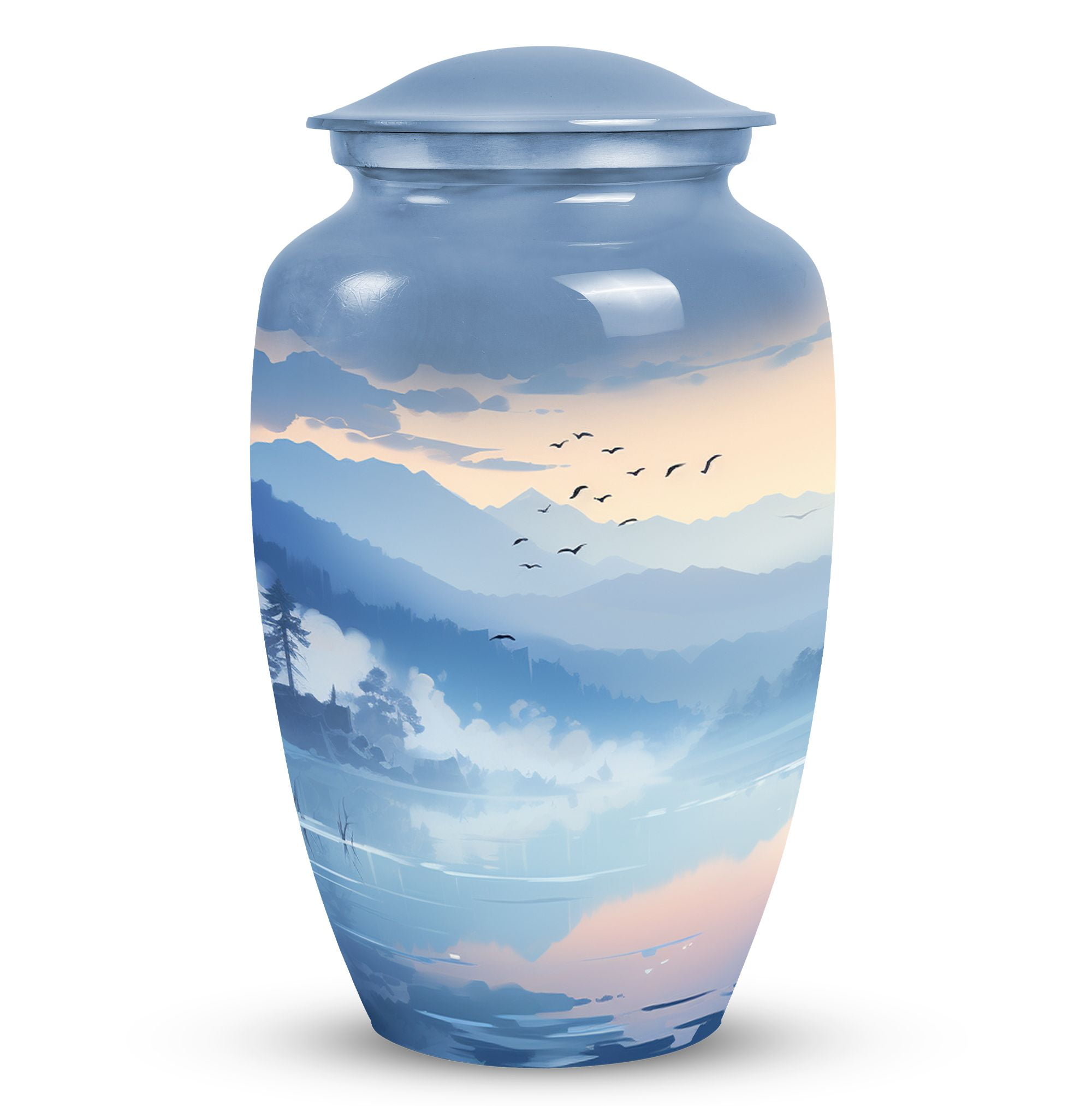 Tranquil Lake At Dawn - Cremation Urns Large - Cremation Companion Urns ...