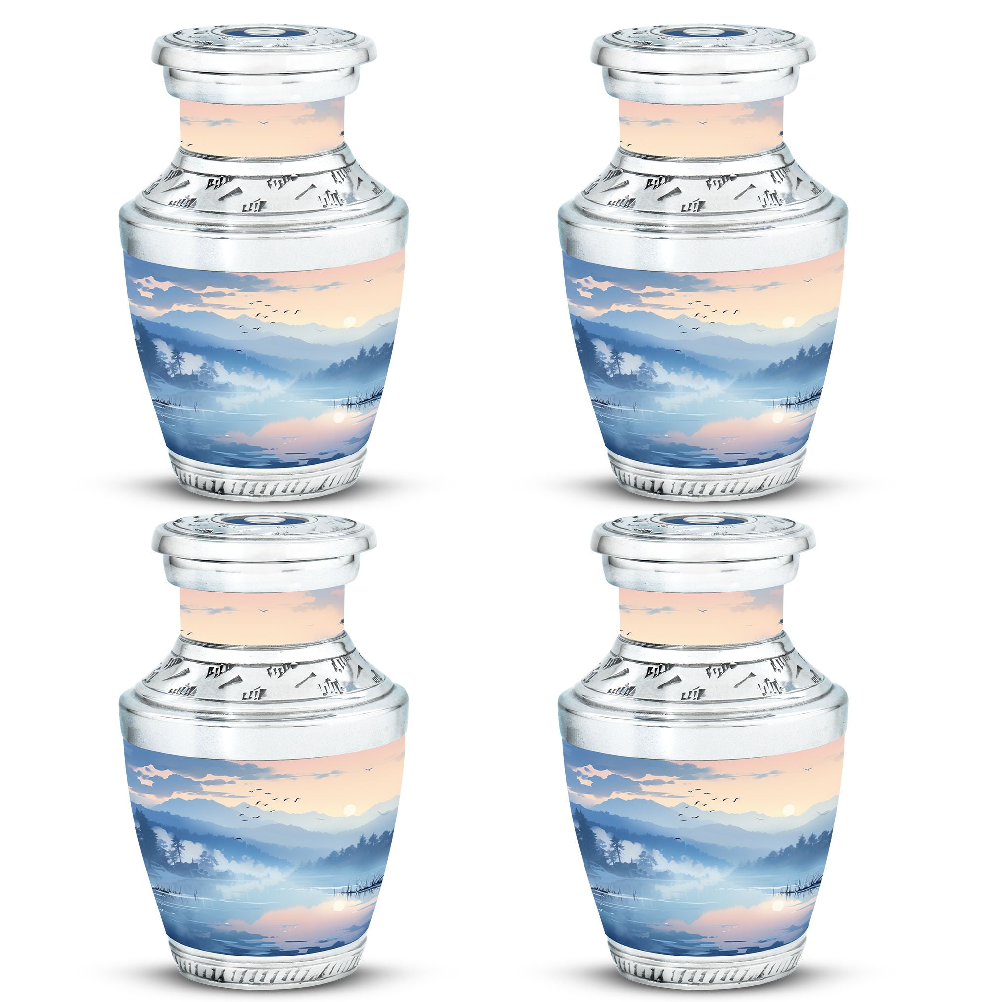 Tranquil Lake at Dawn - Cremation Container - Urns for Human Ashes ...